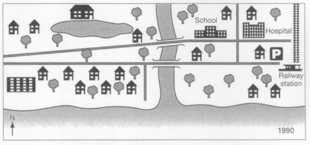 ielts writing task 1 map